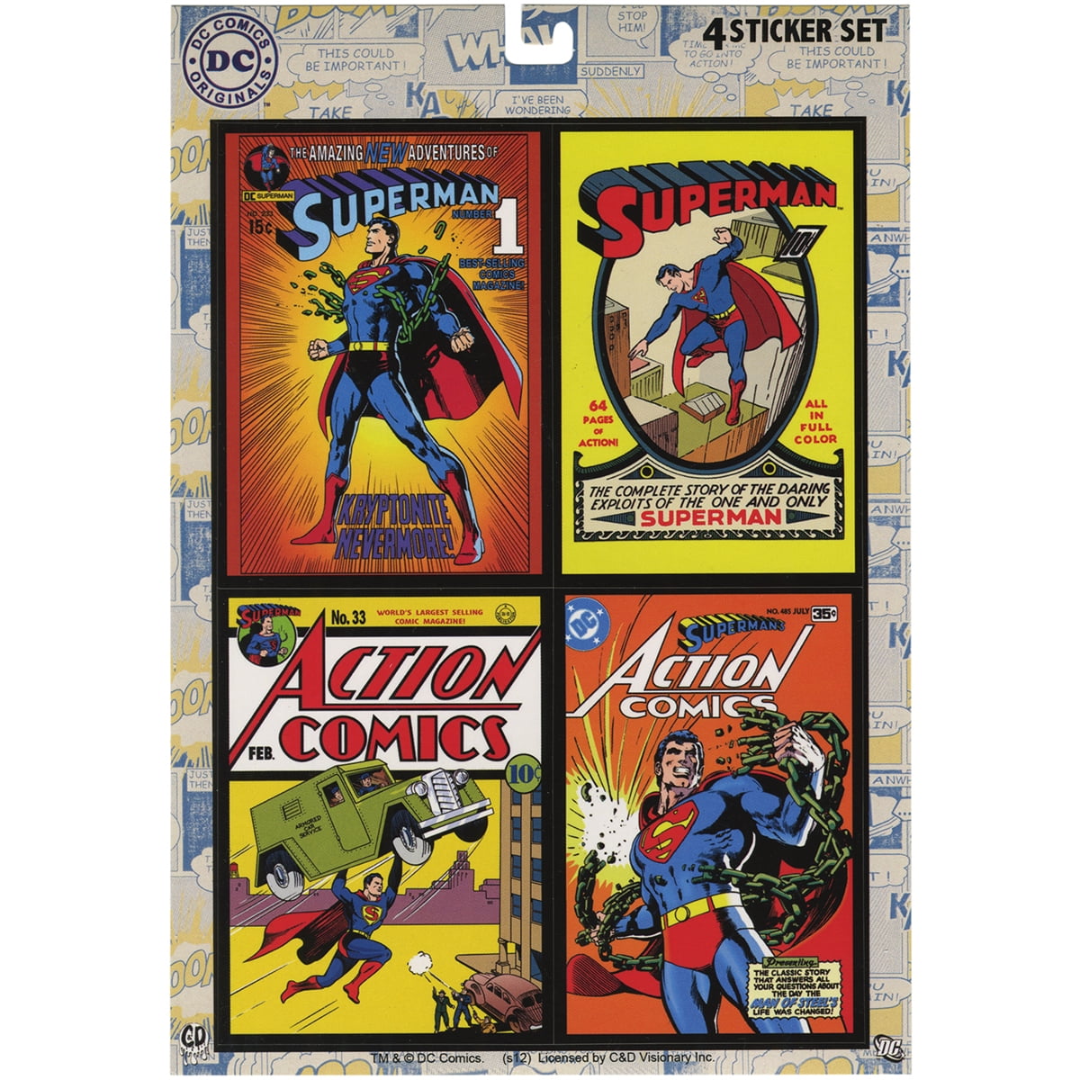 Mini Sticker Set-Superman - Walmart.com