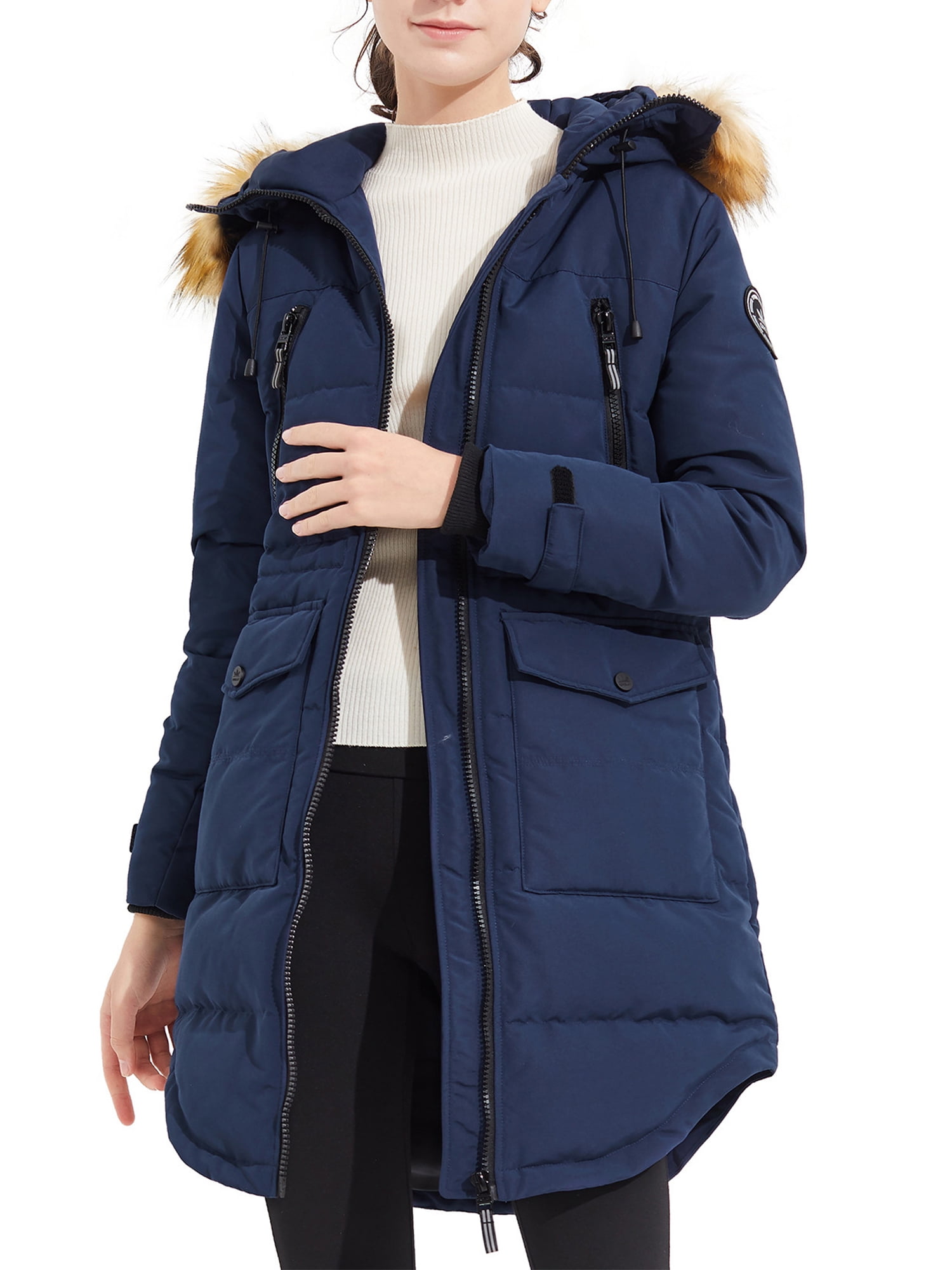 Orolay Womens Winter Down Jacket Slim Fit Down Jackets Long Sleeve ...