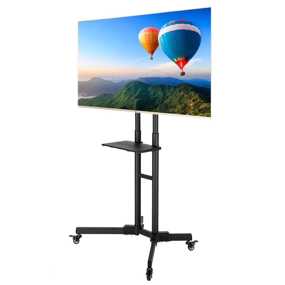 GLiving Mobile TV Stand with Mount Heavy Duty Universal Rolling TV ...