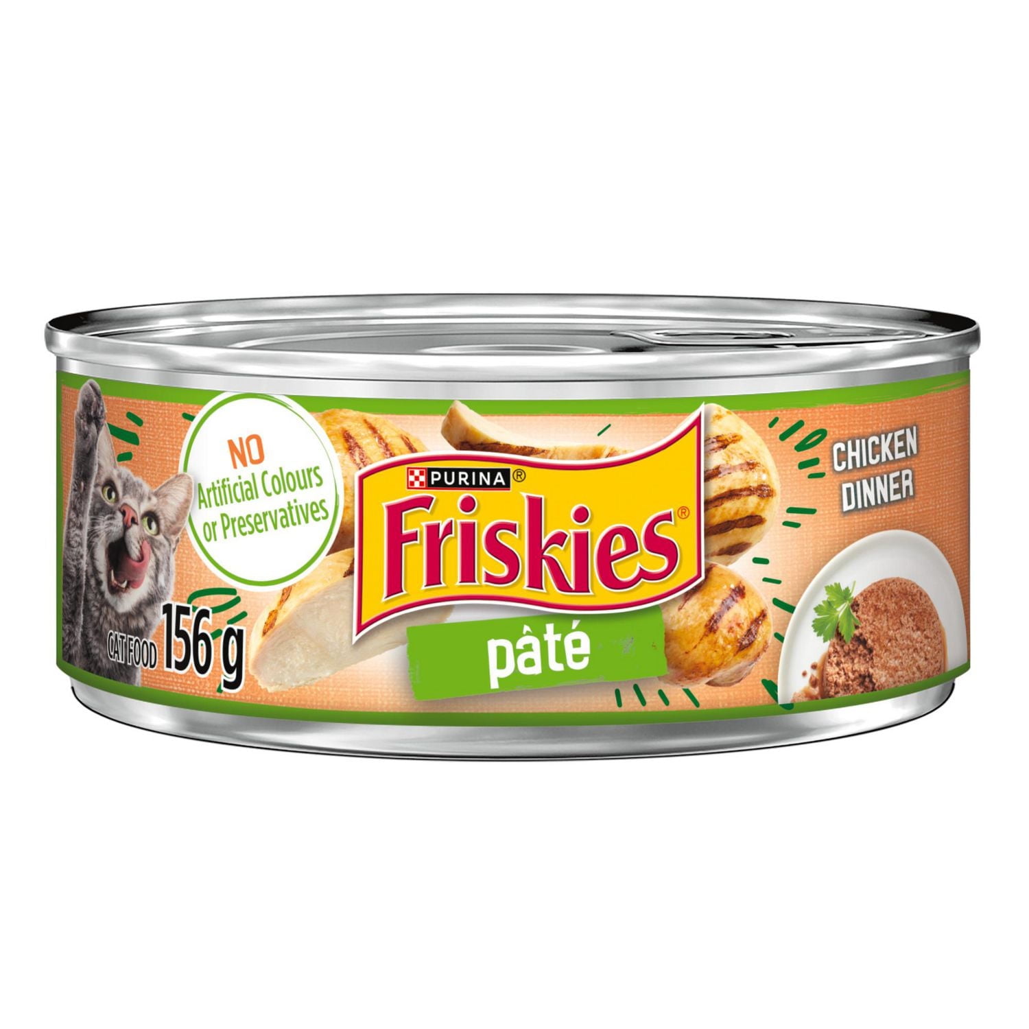 Purina Friskies Pate Chicken Dinner, Wet Cat Food 156g - Walmart.ca