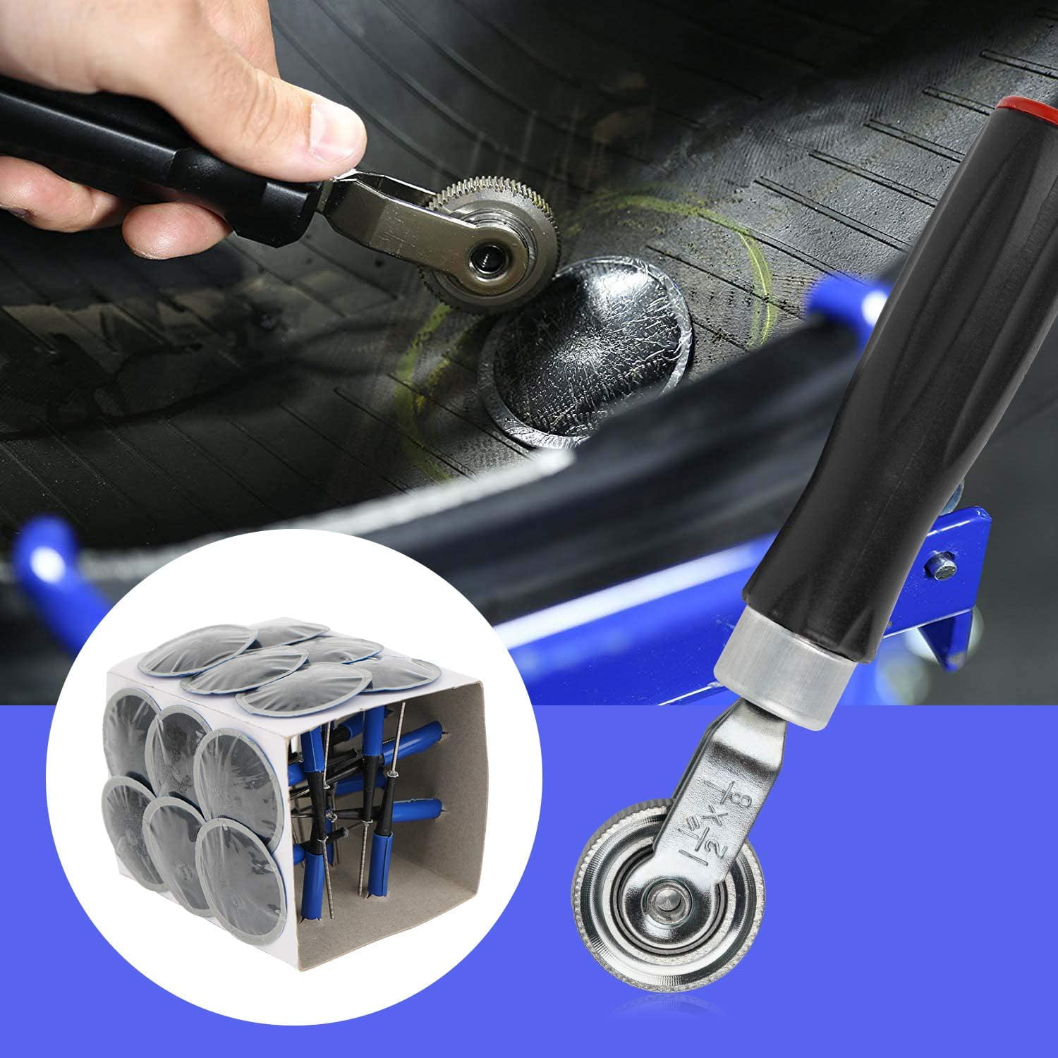 Aikko 6MM Tyre Repair Plug Patch and Tire Repair Stitcher, Tire Repair ...