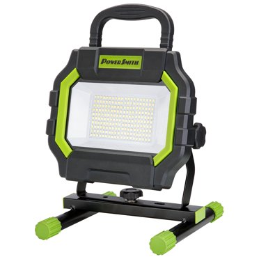 PowerSmith 7,000 Lumen Portable LED Work Light with Metal Stand and ...