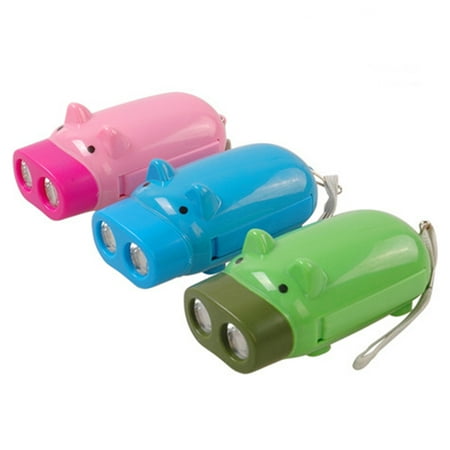 3pcs Cartoon Flashlight Hand Pressing Flash Light Portable Electric ...