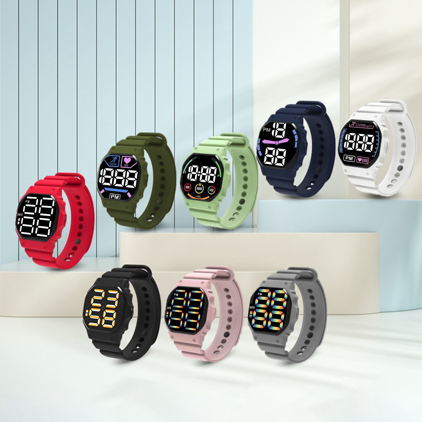 AURORA TRADE C5 Electronic Watch 30 Meters Waterproof Decorative Large ...