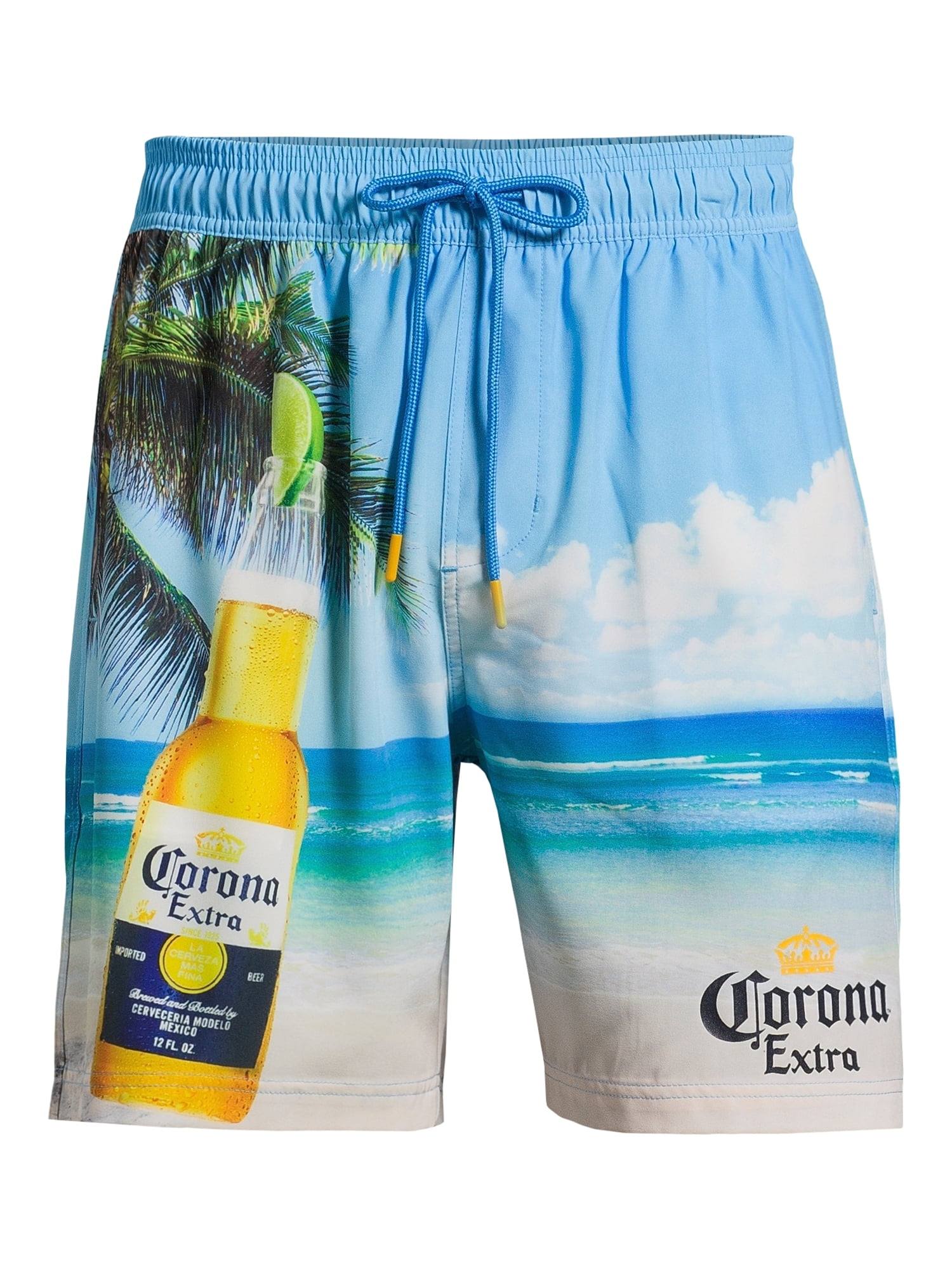 Corona Extra Crossed Bottles Board Shorts Xlarge Blue Red Corona Extra ...