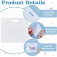 Acrylic Badge Square White 78x85x2mm Hole: 20x5mm for diy - Walmart.com