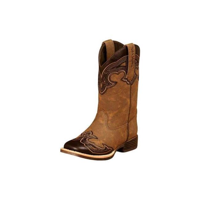 Blazin Roxx 4449002-11 Kids Samantha Square Toe Zip Western Boot, Brown ...