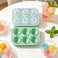 Baseball Shaped Ice Tray with 6 Compartments, Food-Safe Plastic Ice ...