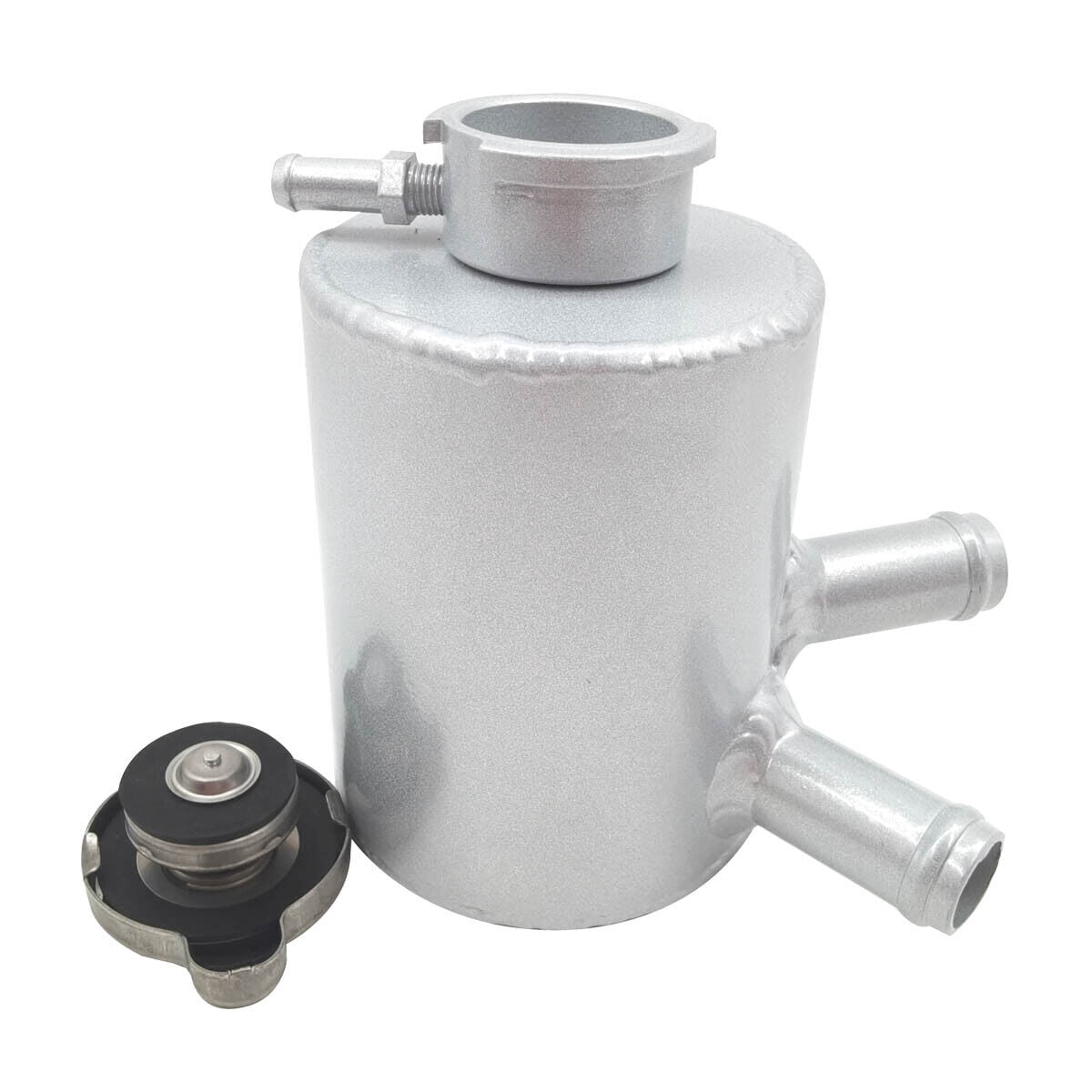 Universal Aluminum Coolant Expansion Header Water Reservoir Tank W/Cap ...