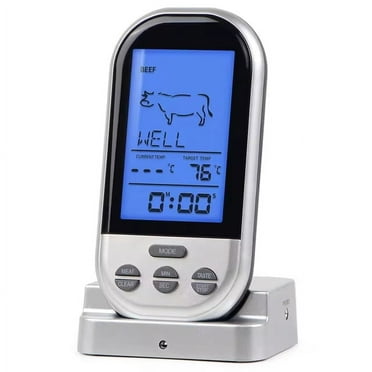 Wireless Smart Meat Thermometer, Rechargeable Digital Cooking ...