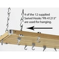 Concept Housewares Rectangular Ceiling Mounted Pot Rack - Walmart.com