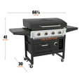 Blackstone 4-Burner 36” Propane Griddle with Pizza Oven and Air Fryer ...