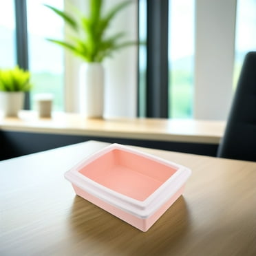 Richell 60010 PAW TRAX Rimmed Cat Litter Pan - Pink - Walmart.com