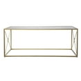 Coffee Tables, Larden Mirror-Top Cocktail Table, Gold Wooden Coffee ...