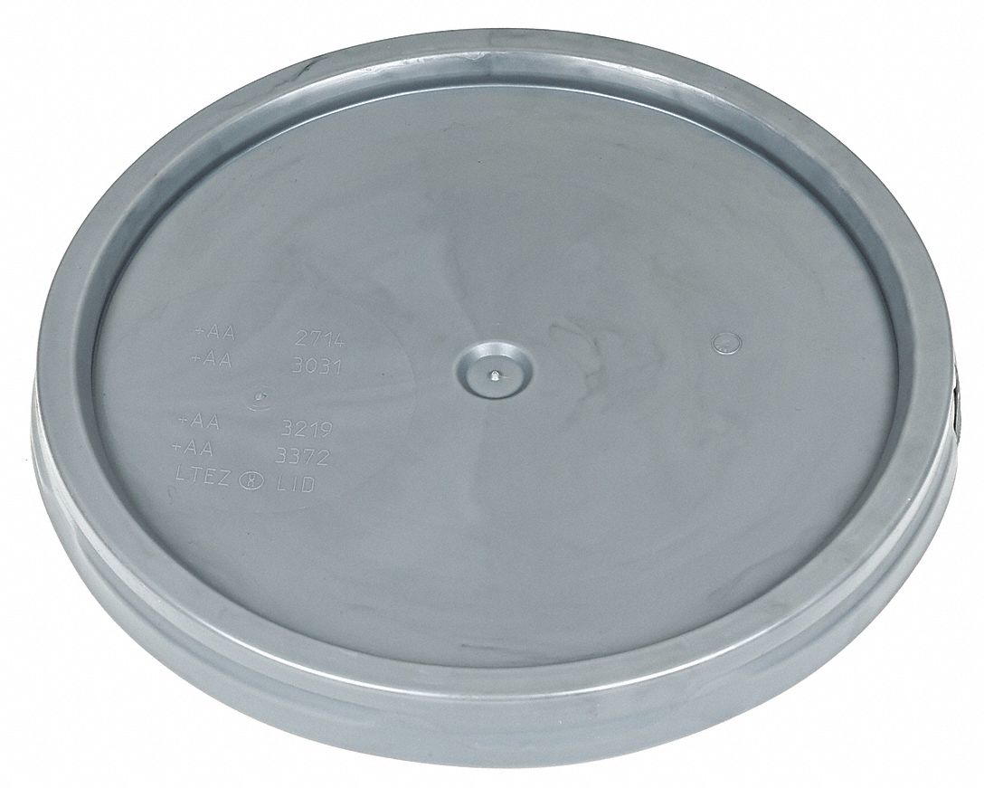 Basco Plastic Pail Lid,Gray,Plastic ROP2100CVR-TT-GRAY - Walmart.com