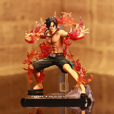 One Piece Brother Portgas·D· Ace Surrounded by Flames Anime Figurine ...