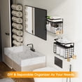 Towel Racks For Bathroom Rack Wall Mounted 6 Tier Rolled Or Folded ...