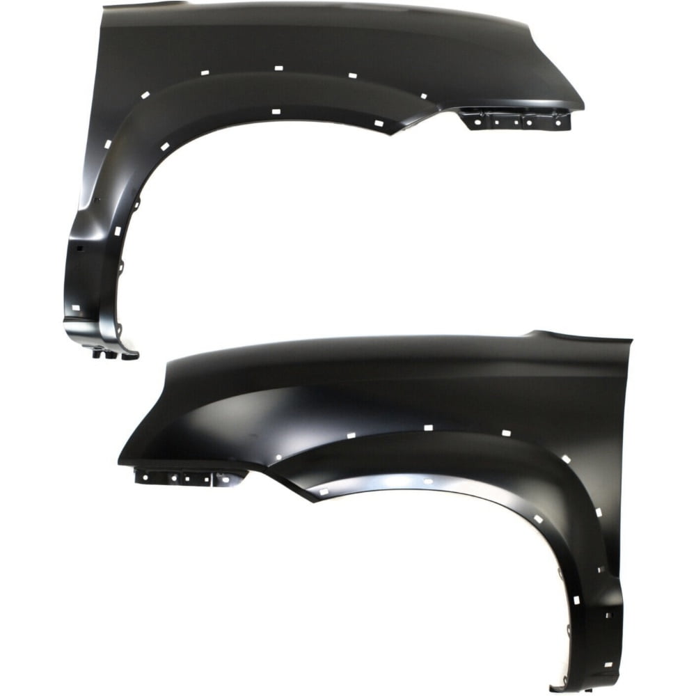 Fender Set For 05-09 Tucson Front Primed w/ Body Cladding Holes Pair ...
