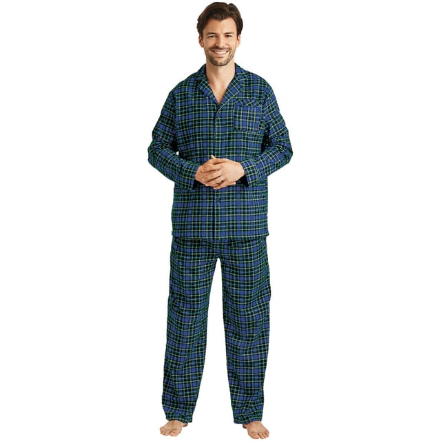 Men's Flannel Pajamas by Cozee Corner - Walmart.com