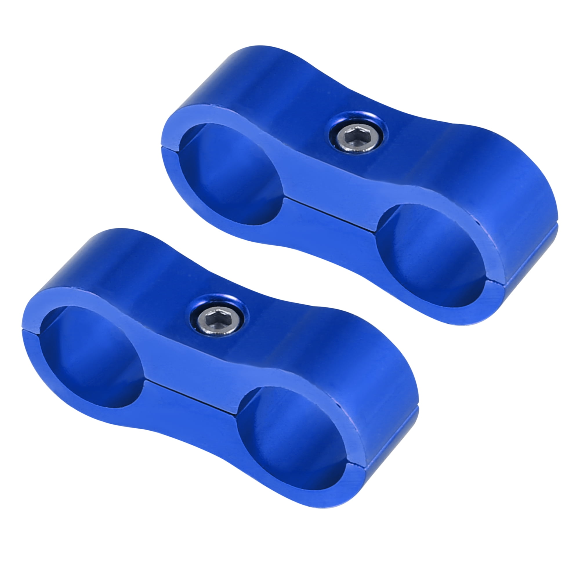 2 Pcs AN6 Car Hose Separator Clamp Aluminum Alloy Fuel Line Mounting ...
