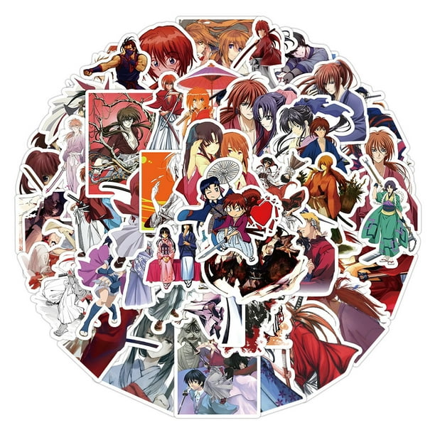 Paquete de pegatinas Romance Swords Anime, vinilo impermeable, 52 ...