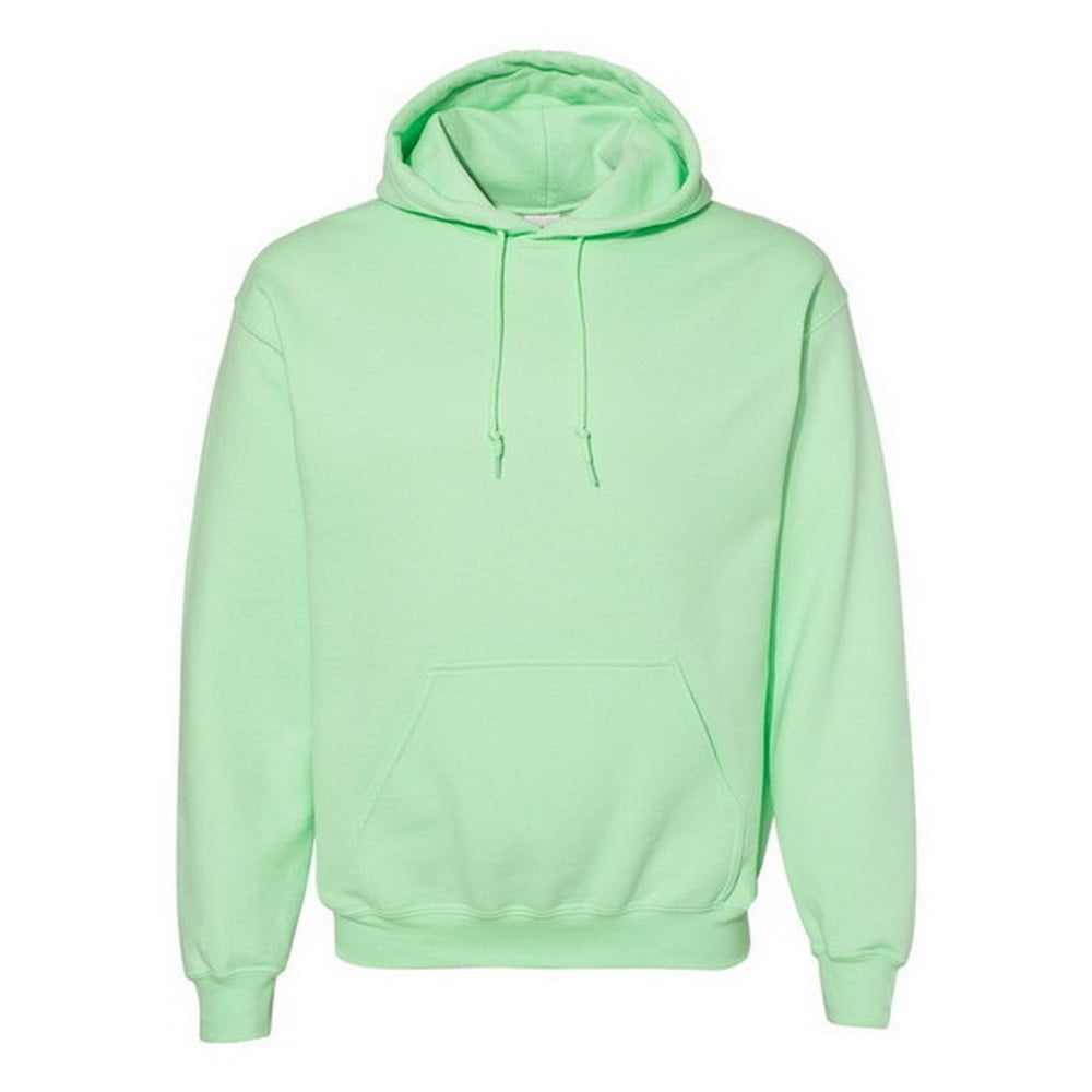 Gildan - Sudadera con capucha de combinación de tejidos Unisex (Verde ...