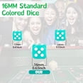 100pcs 16mm Colored Dice Set 6 Sided Opaque Dice 10 Colors for Board ...
