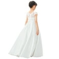 Illusion Lace Cap Sleeves Flower Girl Dress Junior Pageant Princess ...