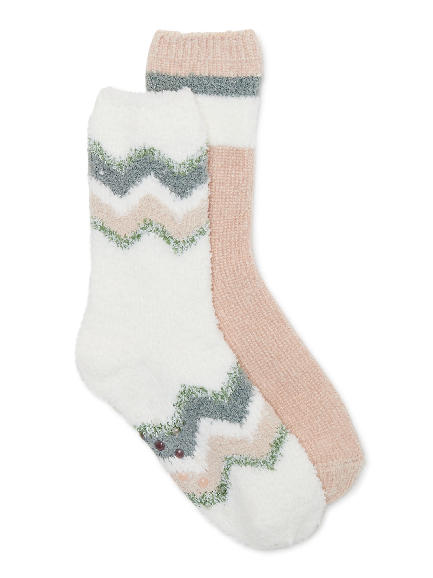 Joyspun Women's Lounge Socks, 2-Pack, Size 4-10 - Walmart.com