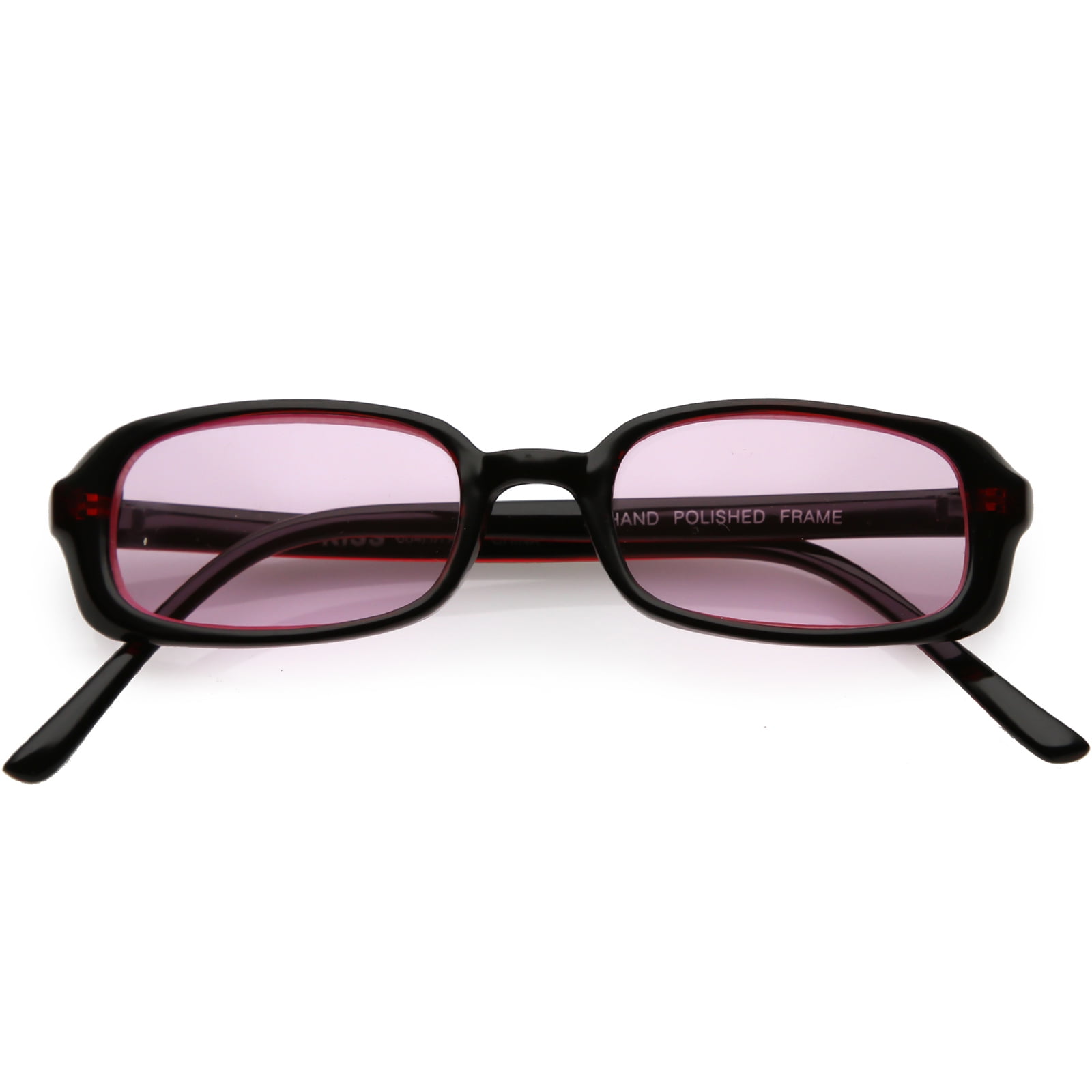 True Vintage Small Frame Rectangle Sunglasses Color Tinted Lens 46mm ...