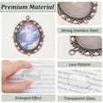 20pcs Pendant Trays Kit 10pcs Oval Blank Bezel Pendant Settings 10pcs ...