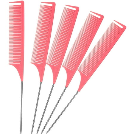 5 Pieces Parting Comb for Braids Rat Tail Hair Comb Braiding Comb ...