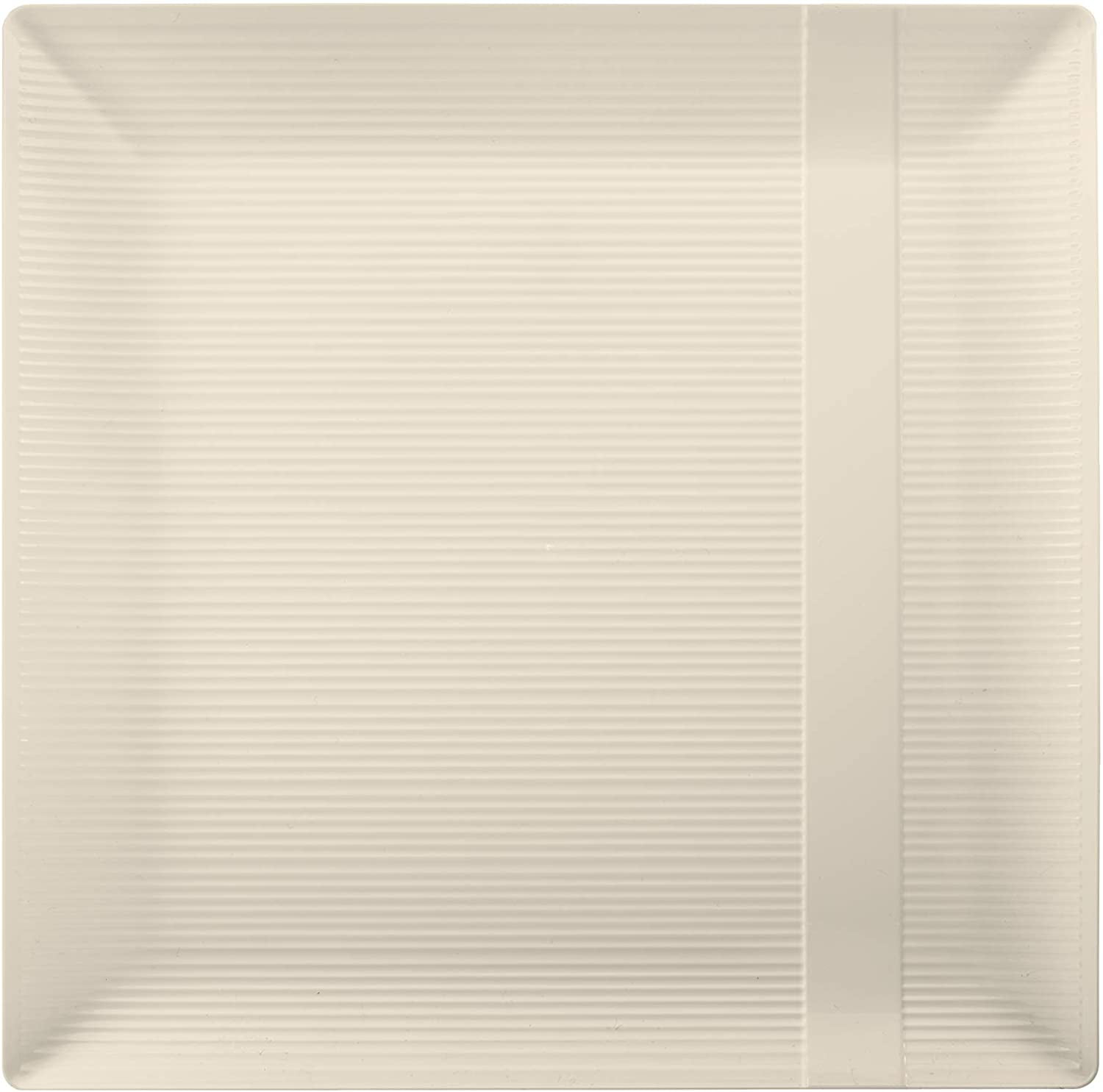 Crown Display 7.5 inch Disposable Plastic Ivory Square Party Plates ...