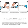 Symkmb Square Hole Drill Bit Adapter Drill Bit Fixing Bracket ...