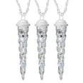 Gemmy LightShow ShootingStar Icicle Light String 10-Count Icicles White ...