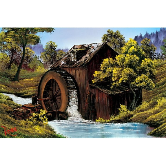 Bob Ross The Old Mill Art Print Painting Bob Ross Poster Bob Ross ...