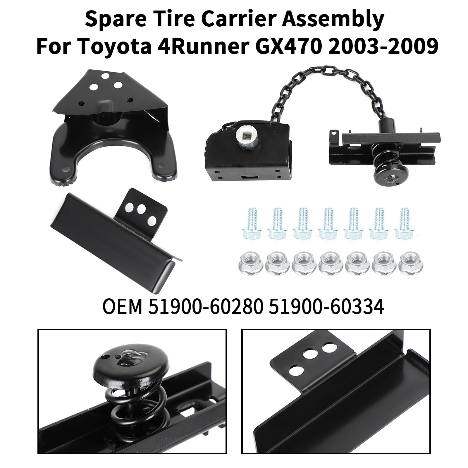 Motor Genic Spare Tire Carrier Assembly 51900-60280 For Toyota 4Runner ...