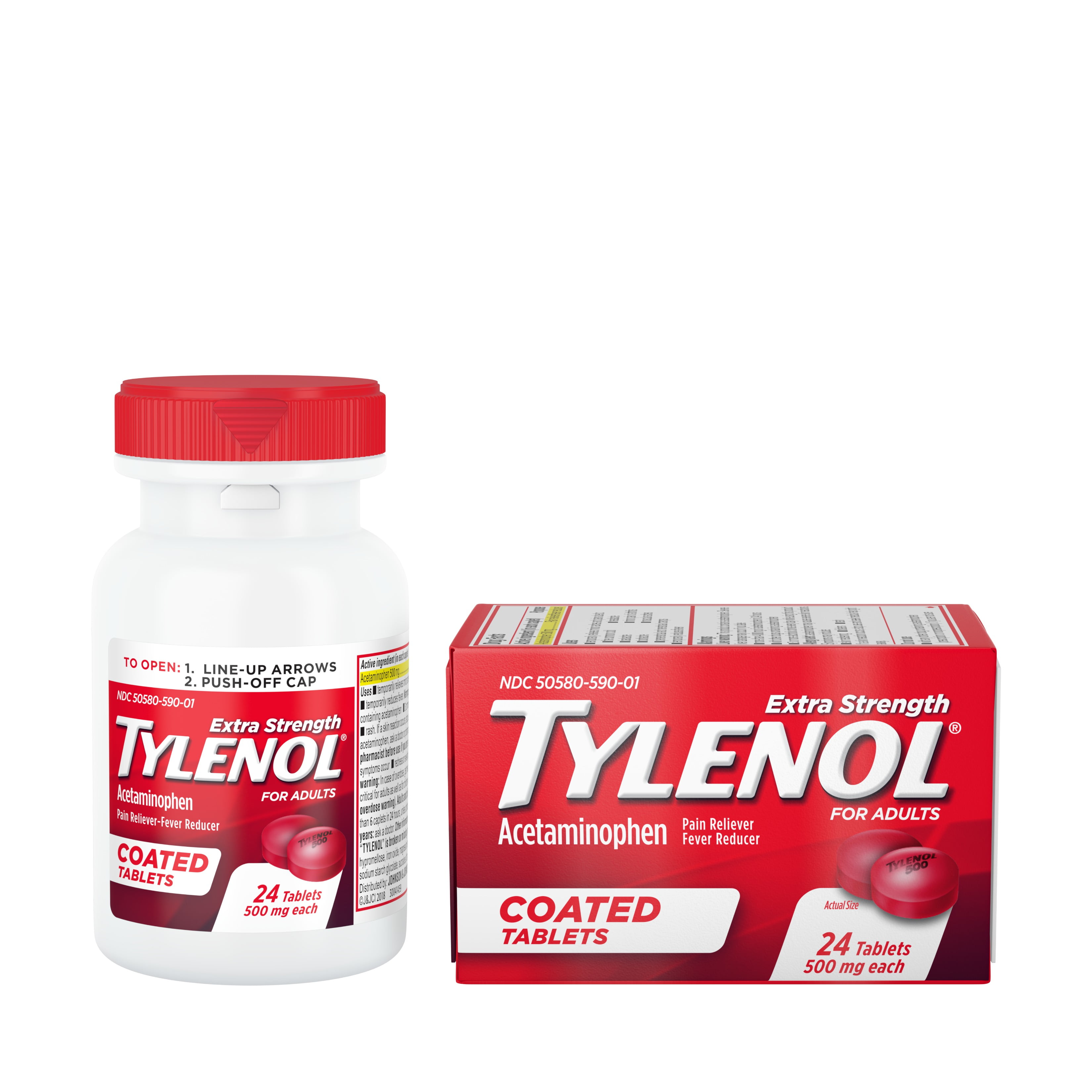 Tylenol Extra Strength Dissolve Packs with Acetaminophen, Berry, 32 ct ...