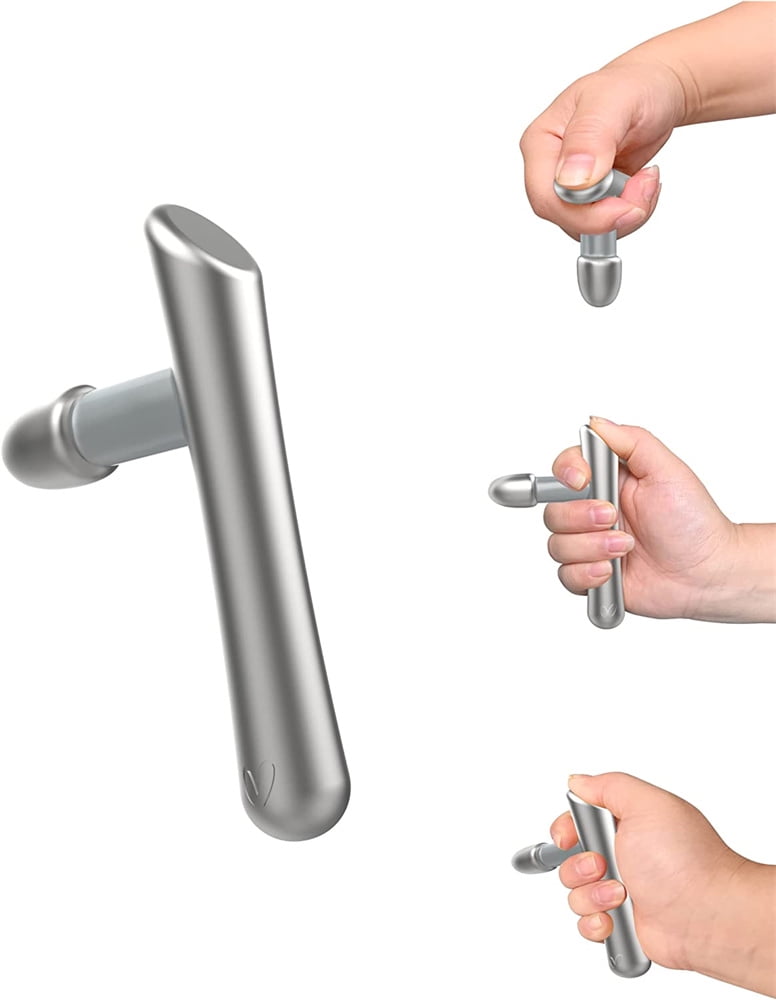 Stainless steel T-bar massage tool for trigger point massage ...