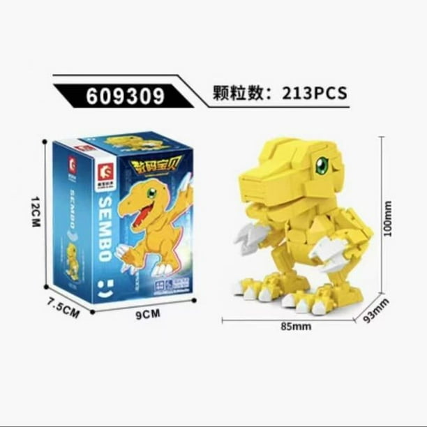 Digimon 8 Styles Anime Building Blocks Action Figure Models Bricks ...