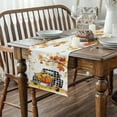 Smile Fall Table Runner and Placemats, 13 x 72, 12 x 18, Maple Leaves ...