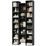 Homfa 21-Cube Bookcase and Bookshelves with Adjustable Shelves, Triple ...