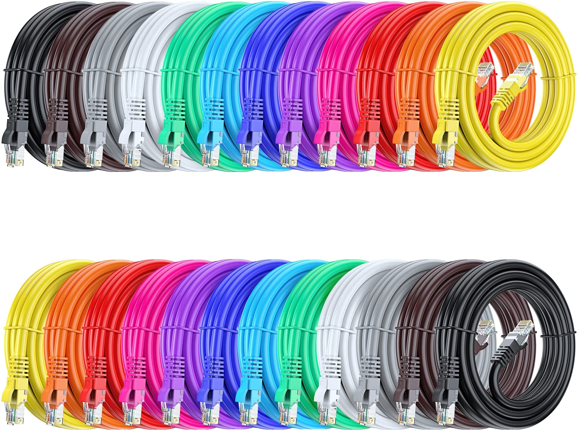 Maximm Ethernet Cable 7ft Cat 6 Pure Copper, UL Listed, LAN UTP Cat6 ...