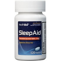 HealthA2Z Adult Sleep Aid Pills | OTC Doxylamine Succinate 25mg | 120 ...