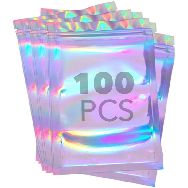 4x9 CPDD k Bag 100 Pieces Resealable Smell Proof Bags Foil Pouch Bag ...