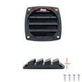 2 Pcs Marine Louvered Vents 3 Inch Black Plastic Hull Air Vent for Boat ...