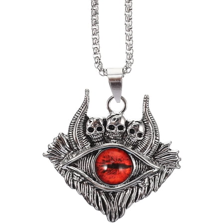 Evil Eye Necklace Stainless Steel Neck Chain Evil Eye Pendant Necklace ...