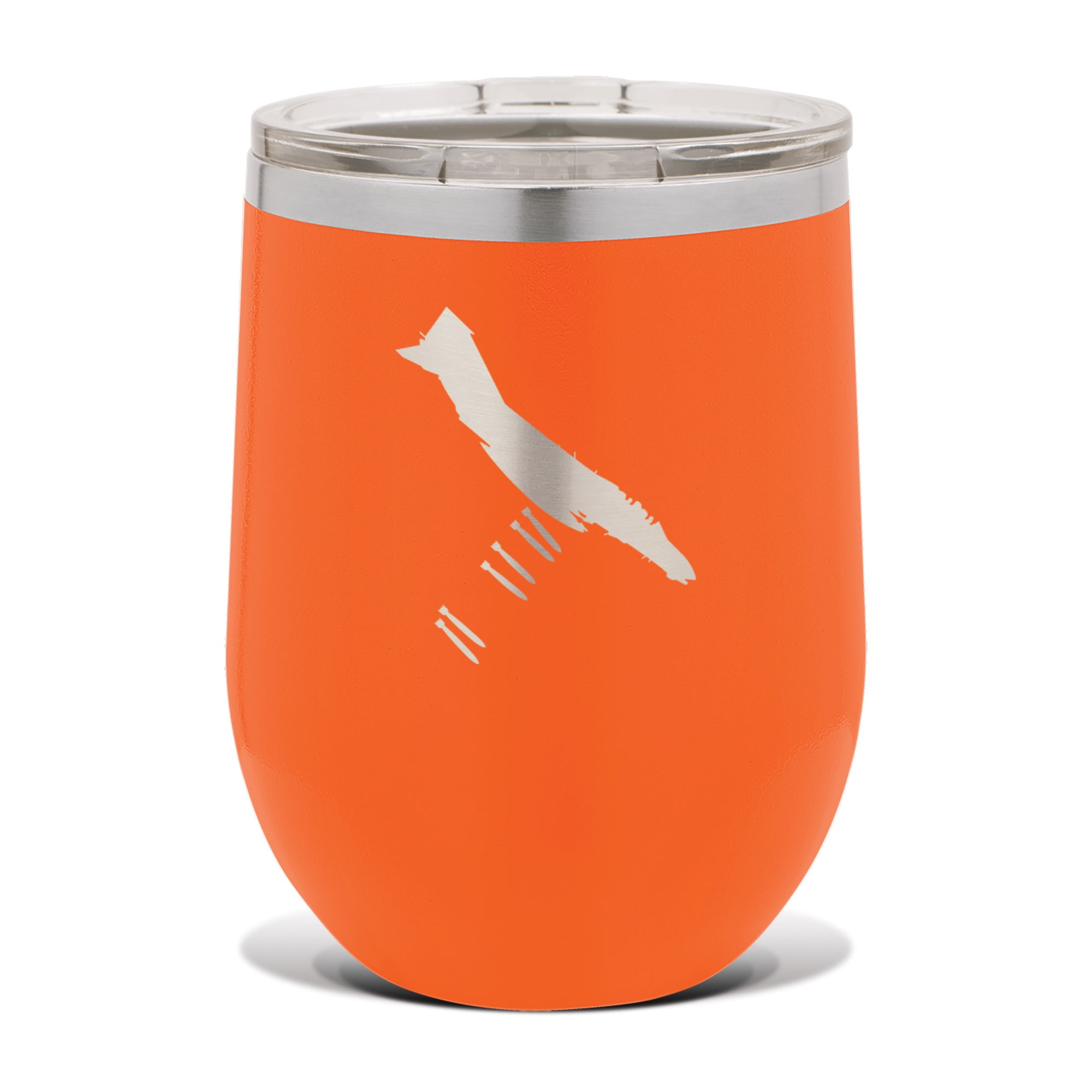 F-4 Phantom Dropping Bombs Wine Tumbler 12 oz - Laser Engraved ...
