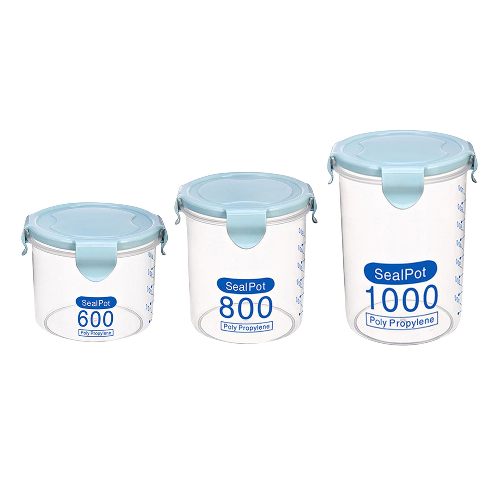 Food Storage Containers Airtight Cans Plastic Storage Boxes Stackable ...