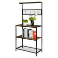 4-Tier Kitchen Island Utility Storage Shelves, Bakers Rack Kitchen ...